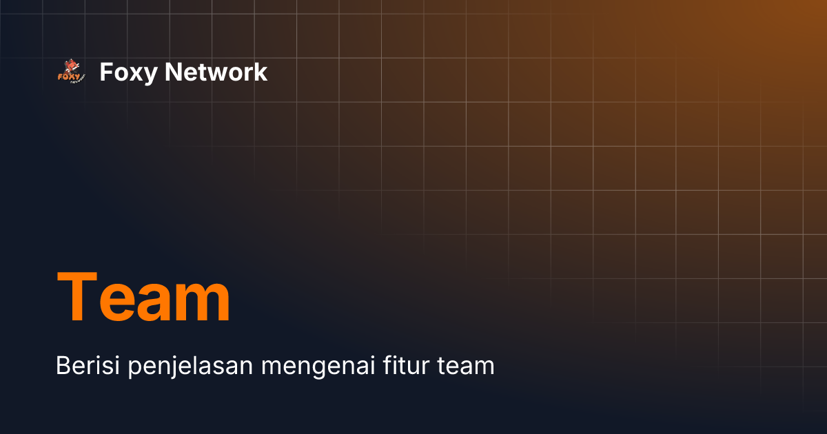 Team | Foxy Network